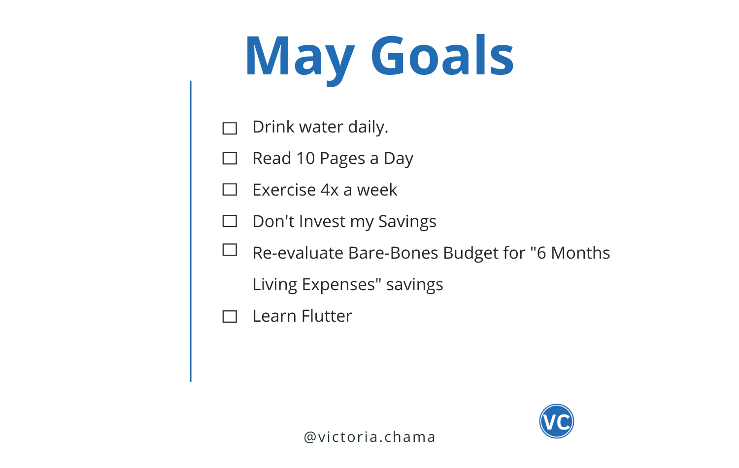2022 May Goals
